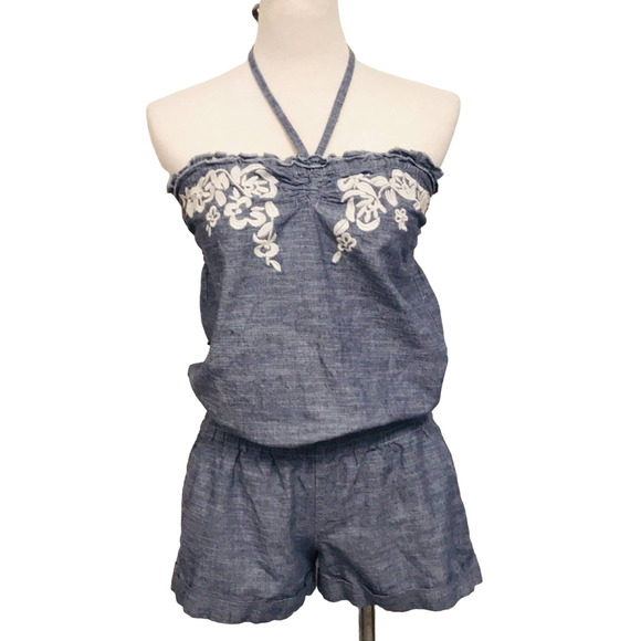 Love Culture | Shorts | Love Culture Chambray Jumper | Poshmark
